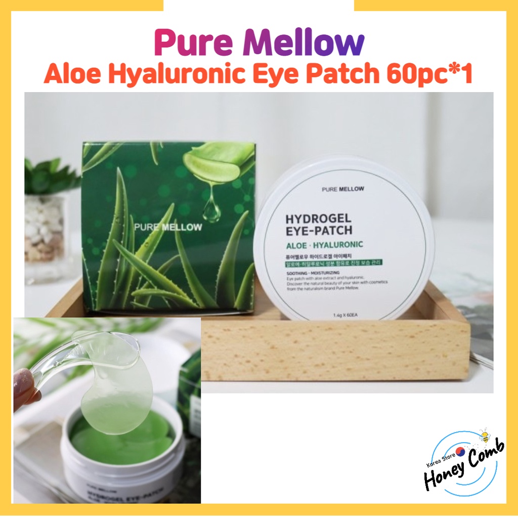 [Pure Mellow] Aloe Hyaluronic Eye Patch 60pc*1 /mask pack/ soothing ...
