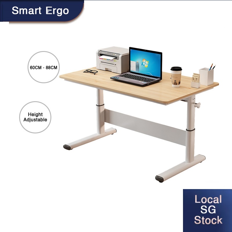 FREE INSTALLATION! Smart Ergo Height Adjustable Computer Table ...