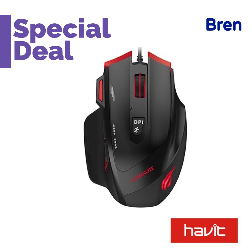 HAVIT Gamenote Optical Gaming Mouse MS1005 | Shopee Singapore
