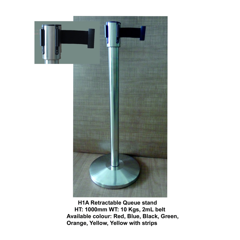 Stainless steel queue stands with retractable belt | Shopee Singapore