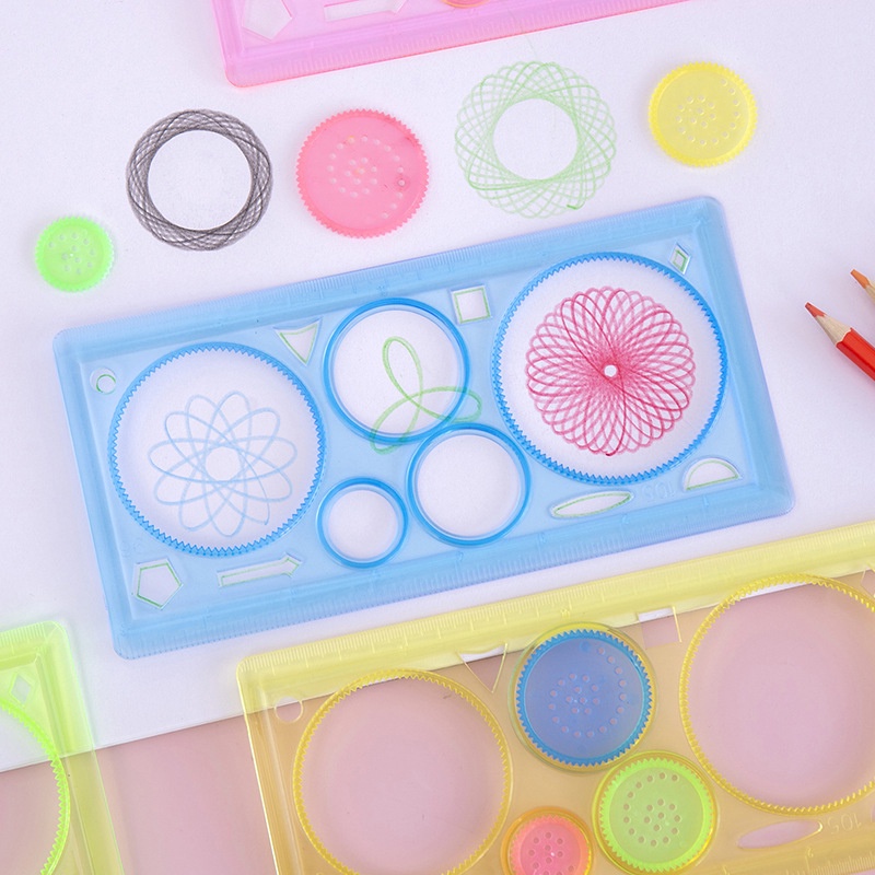 FUN DRAWING! Art Ruler Children Drawing Geometric Art Ruler MAGIC RULER ...