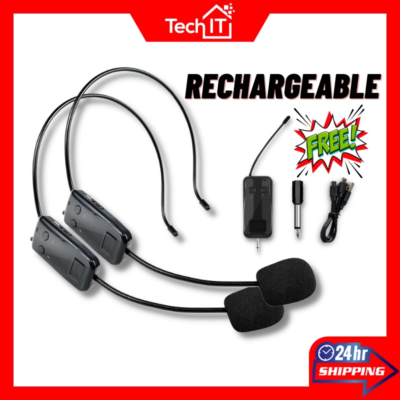 Headset Wireless Microphone Headset Mic Head Microphone Wireless ...