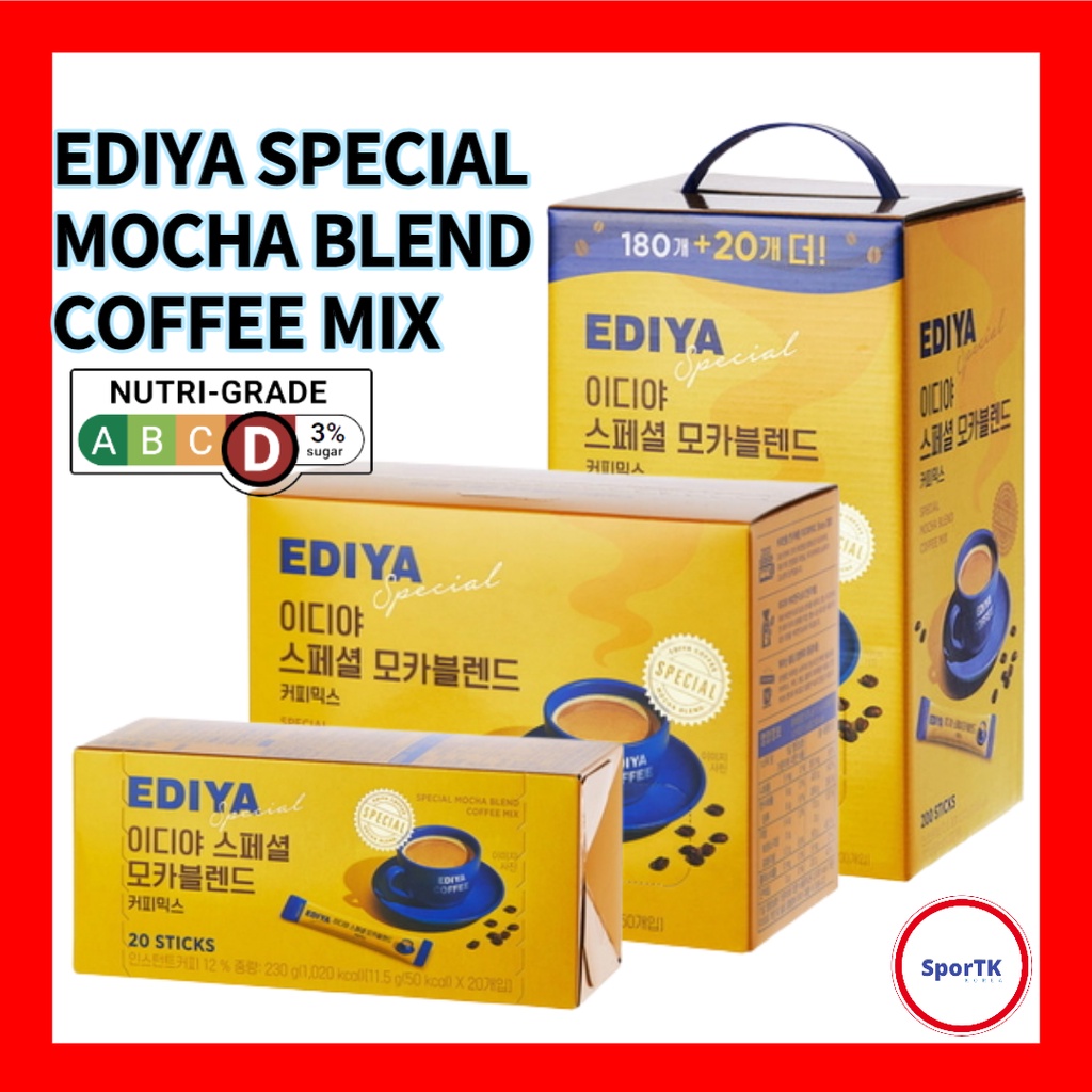 EDIYA Special Mocha Blend Coffee Mix 20T 50T 200T | Shopee Singapore