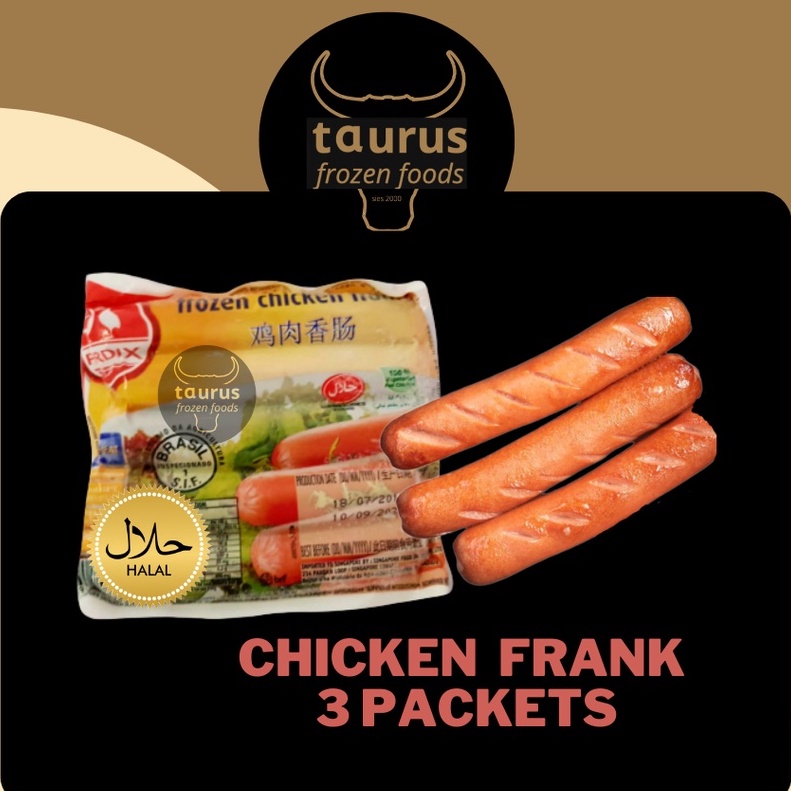 [Taurus] Chicken Frank 340g x 3pkts Halal | Shopee Singapore
