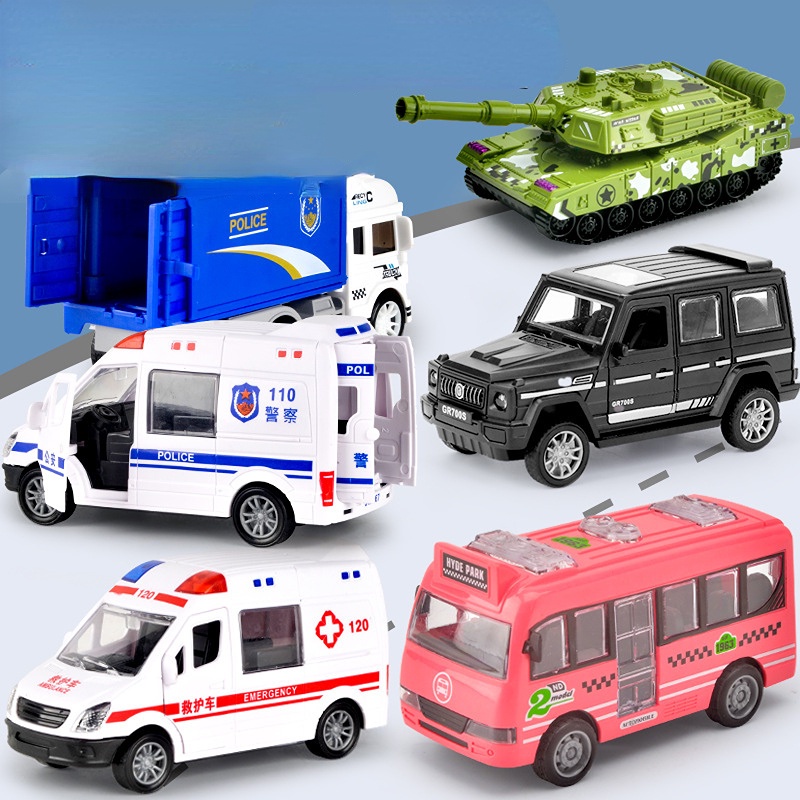 Police Car Fire Truck Ambulance Inertia Toy Car Car Model Children Boy ...