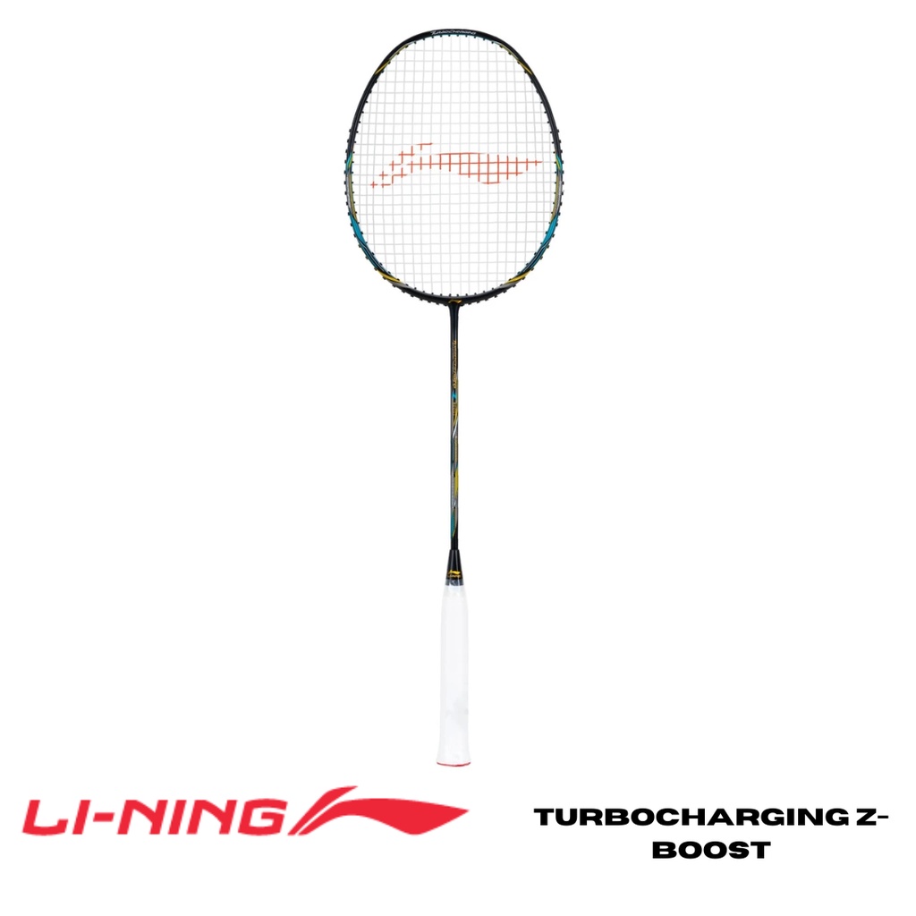Li-Ning Turbocharging Z-Boost (Black/Blue/Gold) Badminton Racket ...