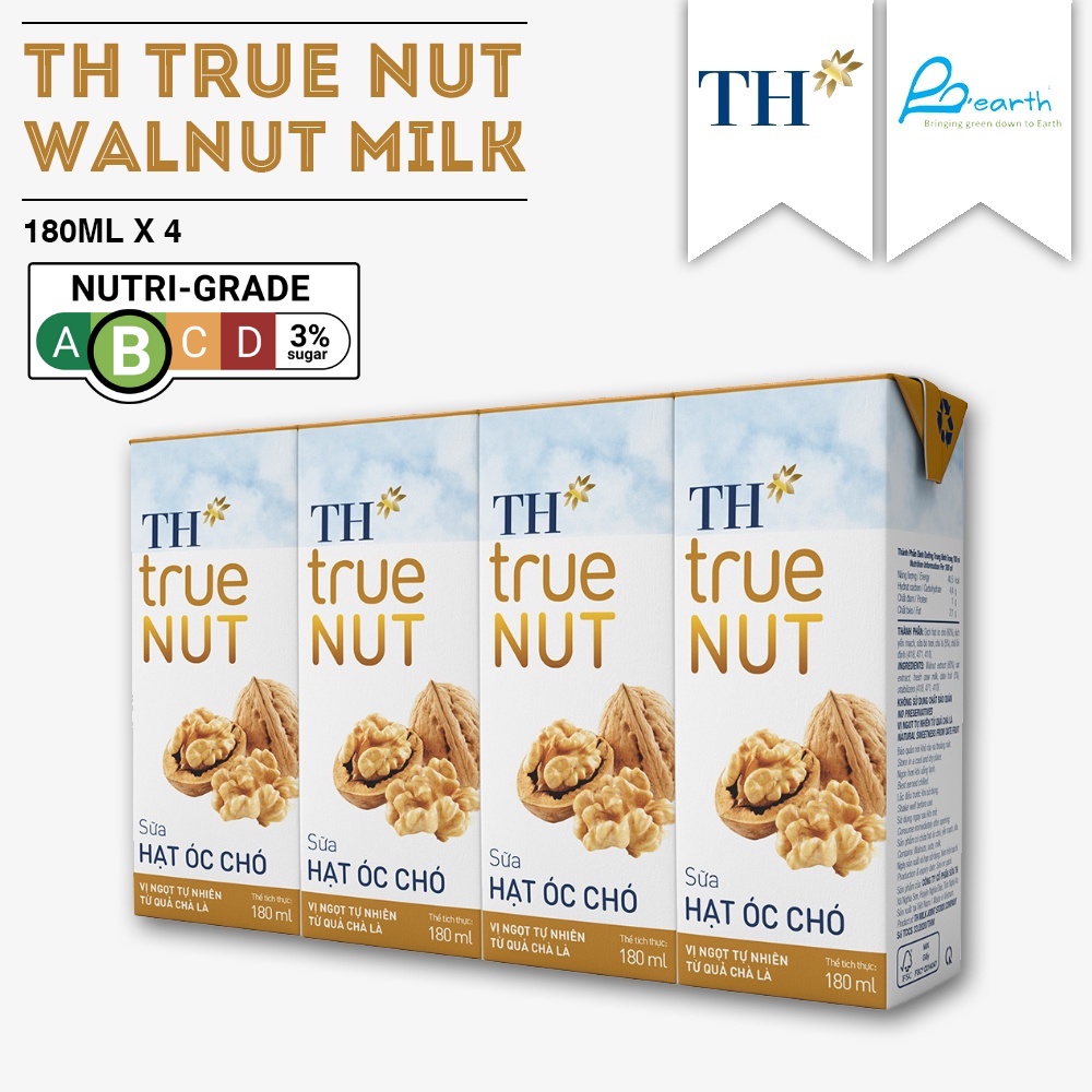 TH True Nut Walnut Milk 4 X 180ML | Shopee Singapore