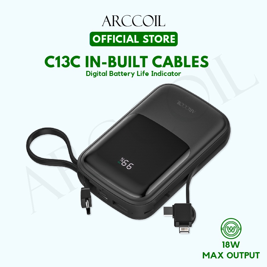 Arccoil Mini AMELIA Power Bank 10000 mAh | Shopee Singapore
