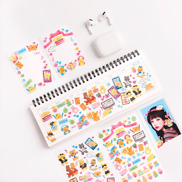 [Daiso Korea] Fandom DECO Sticker Korea Cute Sticker (2Type / 4Pcs ...