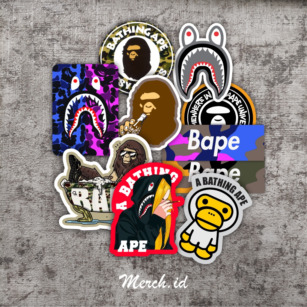 Bathing APE brand Distro Sticker/bape Sticker | Shopee Singapore