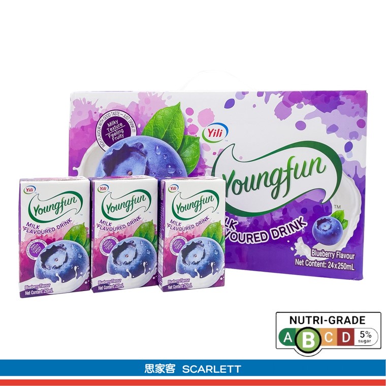 Yili Youngfun Milk Flavoured Drink (CTN) 伊利优酸乳 (盒) 24 x 250ml | Shopee Singapore