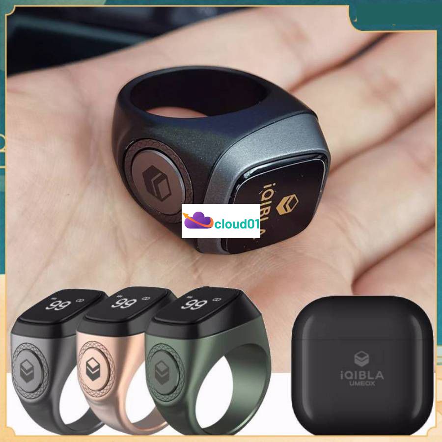 Iqibla Aluminum Alloy Digital Tasbih Oled Screen Smart Zikr Ring Box ...