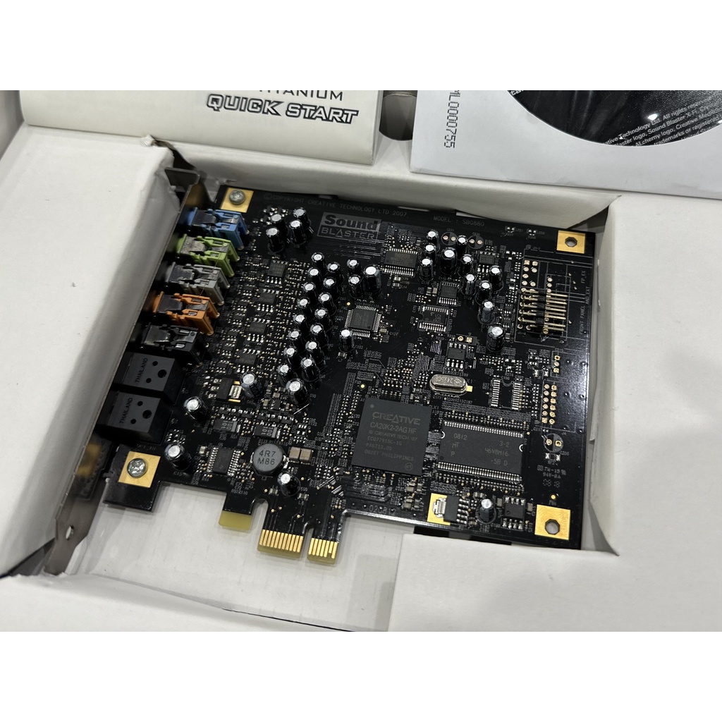 Creative X-FI Titanium SB0880 7.1 Sound Card (Portable Japan) | Shopee ...