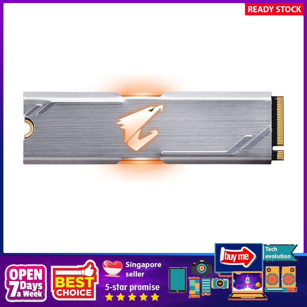 [sgstock] GIGABYTE AORUS RGB NVMe M.2 256GB High Performance Gaming ...