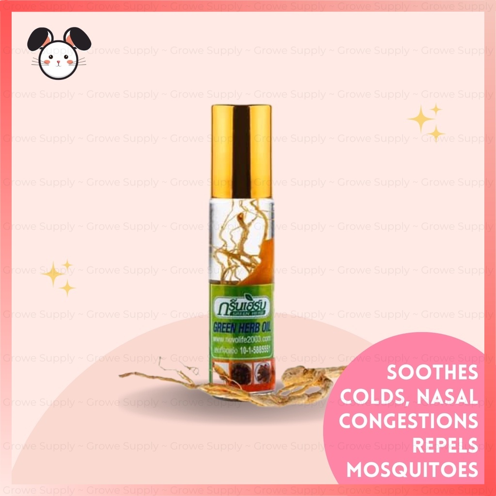 [SG INSTOCK] Thailand Novolife Green Herb Oil 8cc (Massage ...