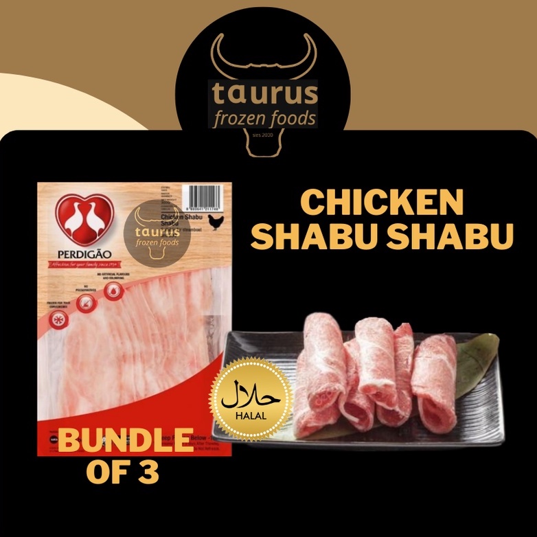 [Taurus] Chicken Shabu Shabu 300g x 3 pack Bundle Halal | Shopee Singapore