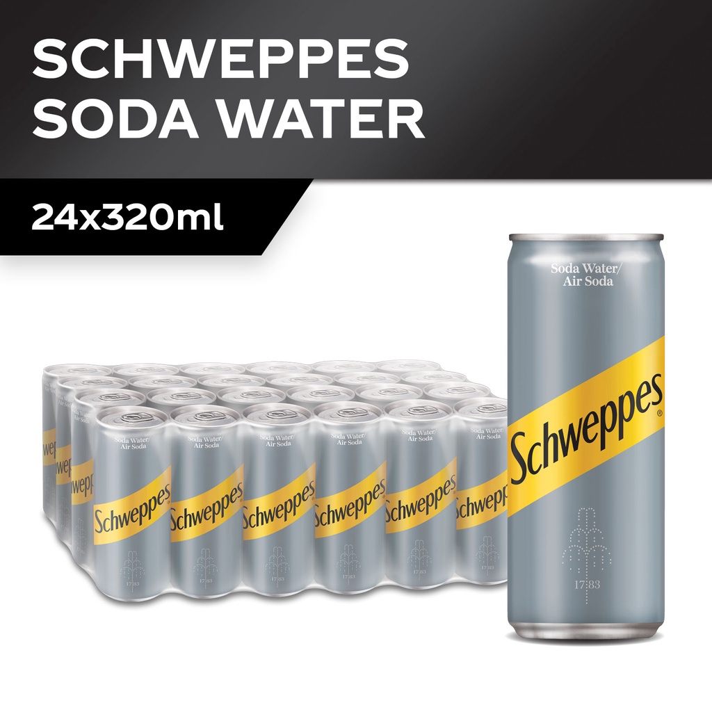 Schweppes Soda Water (24 x 320ml) Case | Shopee Singapore