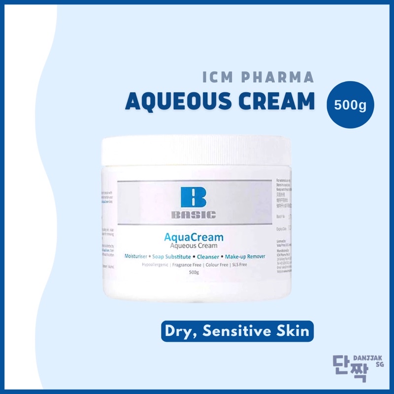 ICM Pharma Basic Aqua Cream Aqueous Cream 500g | Shopee Singapore