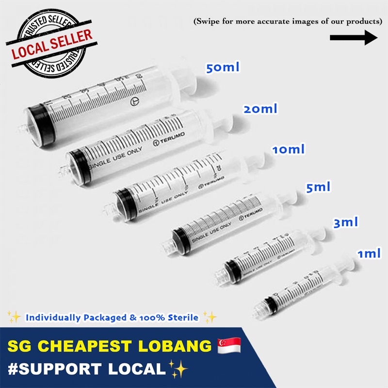 🇸🇬 [Local ready stock!] 1ml-50ml Terumo Syringes / Cap | Shopee Singapore