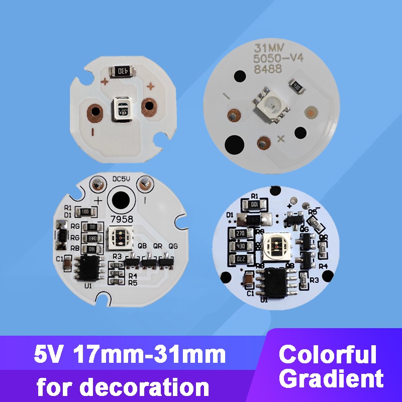 2pcs 5V Low Voltage LED Colorful Gradient Changeable Lamp Light Board ...