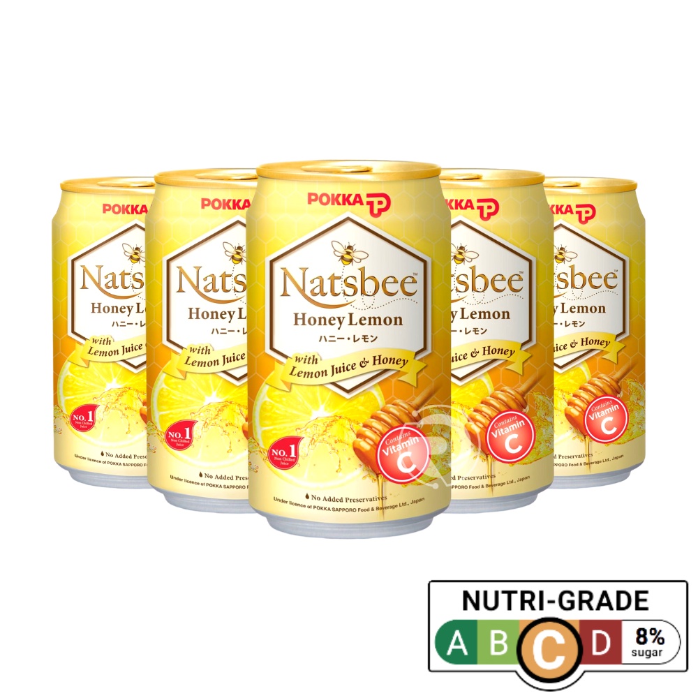 Pokka Natsbee Honey Lemon Drink (300ml x 24 Cans) | Shopee Singapore