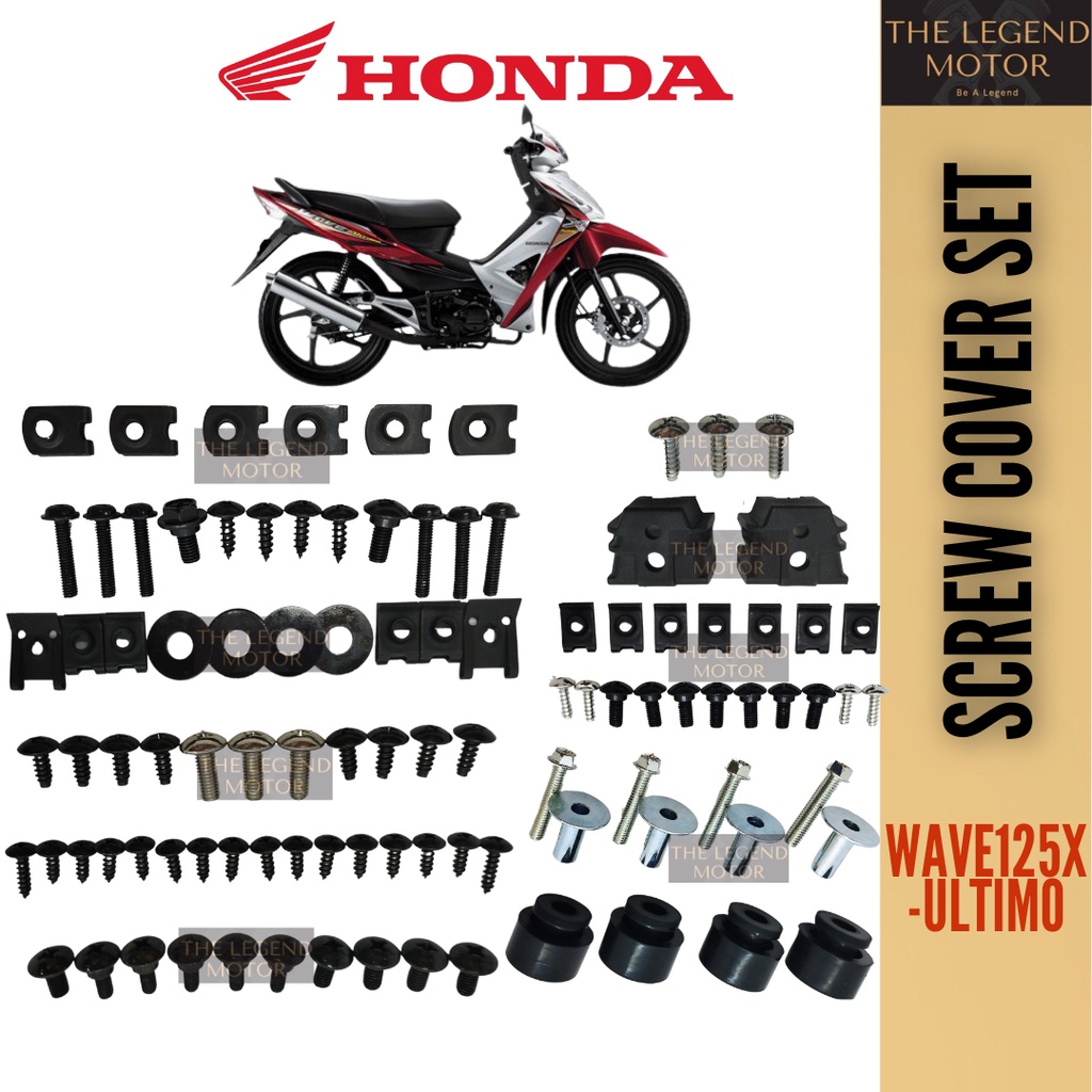 HONDA WAVE125X ULTIMO WAVE125 X WAVE 125 X BODY COVER SCREW SKRU SKREW ...