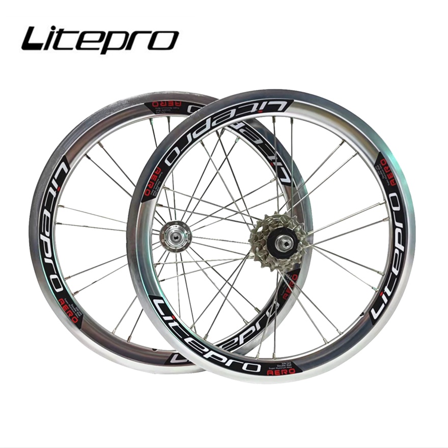Litepro AERO 16Inch 349 V Brake 74mm 95mm External 5 Speed Wheelset For ...