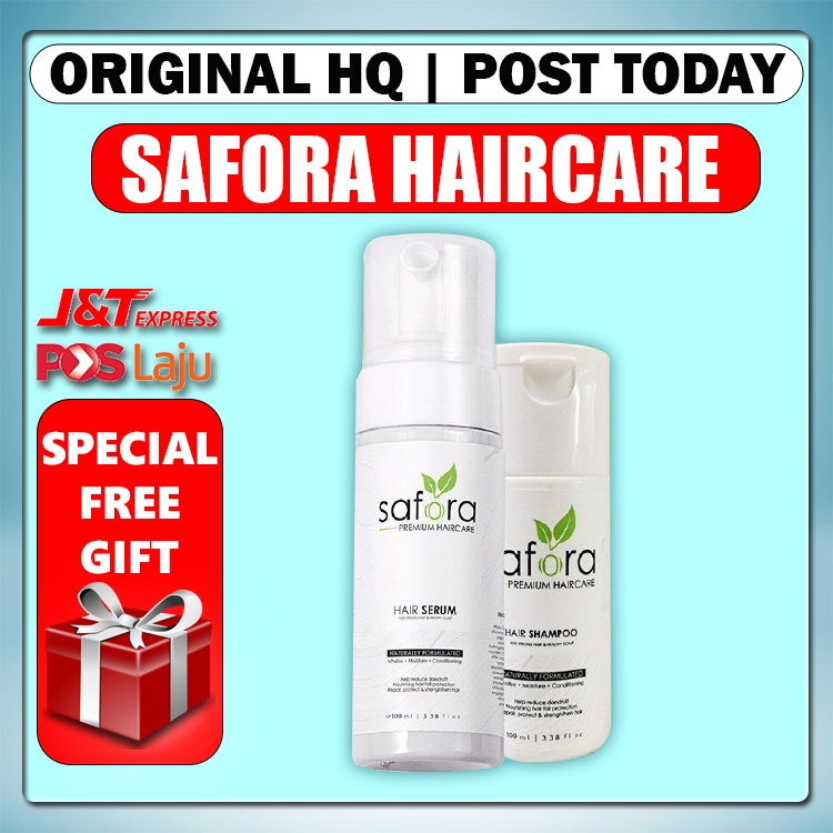 Safora Premium Haircare Safora Shampoo Safora Serum + | Shopee Singapore