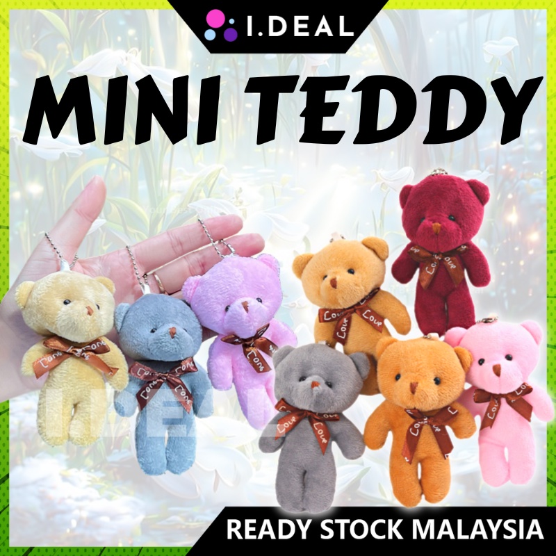 IDEAL Soft Mini Teddy Bear Patung Tedy Bear Plush Toy Plushie Stuffed ...