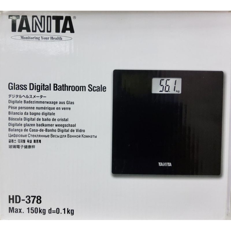 TANITA DIGITAL BATHROOM WEIGHING SCALE HD-378 (1 YEAR WARRANTY) | Shopee Singapore