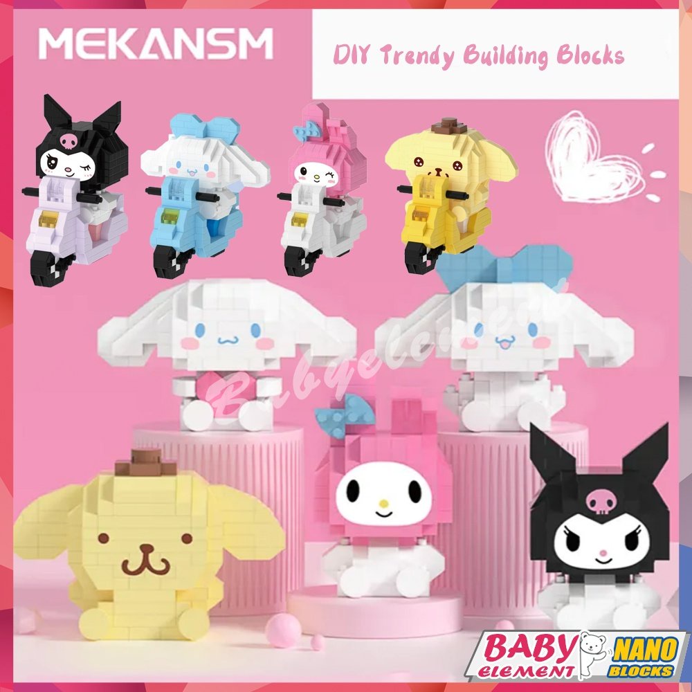 Nano Blocks Sanrio Building Blocks Kuromi My Melody Hello Kitty Cartoon ...
