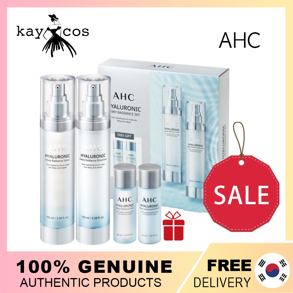 AHC Hyaluronic Skin Care Set 2 (Toner + Emulsion) | Shopee Singapore