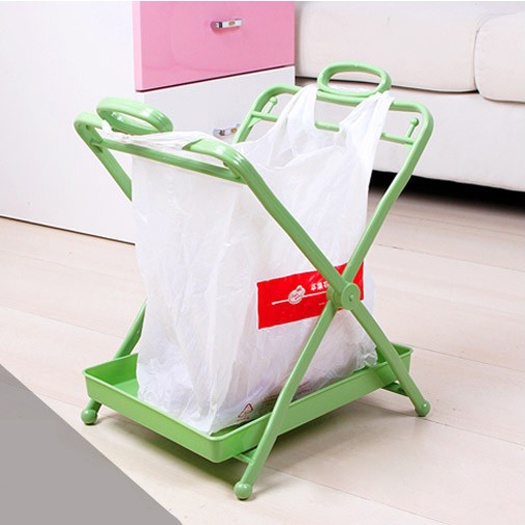 Trash Rack Folding Trash Rack Garbage Bag Rack with Tray Portable ...