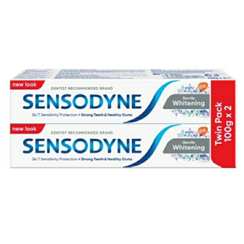 Sensodyne Toothpaste Gentle Whitening (2 X 100g tubes) 2 tubes | Shopee ...