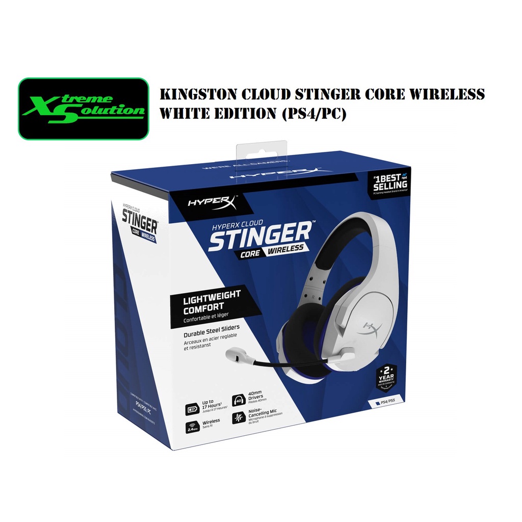 HyperX Cloud Stinger Core Wireless White Edition - Wireless Gaming ...