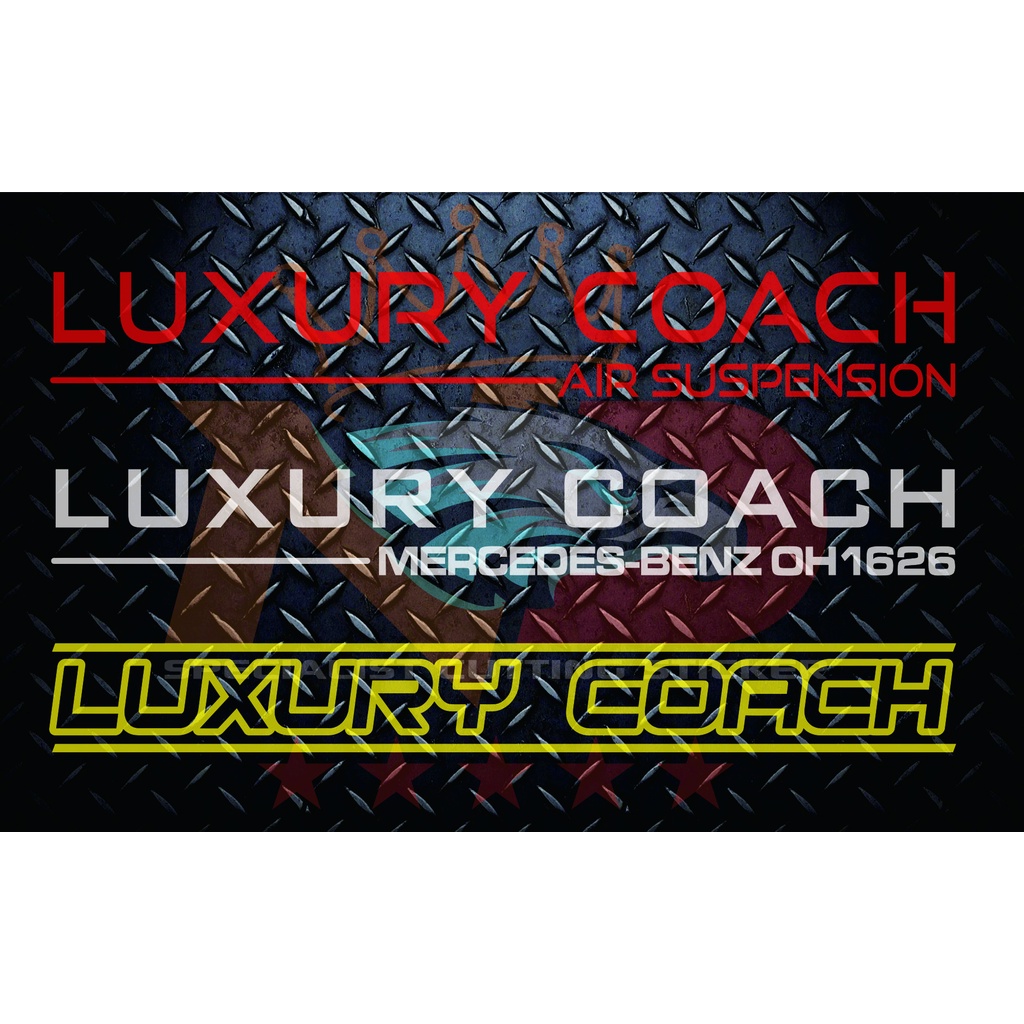 LUXURY COACH sticker Cutting for car windows, Elf, bus etc | Shopee ...