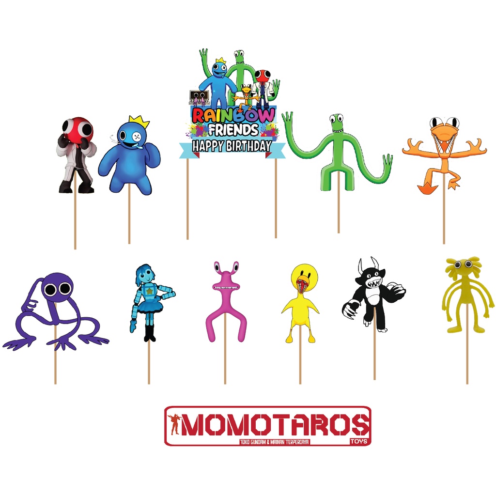 Rainbow Friends cake Topper set | Shopee Singapore