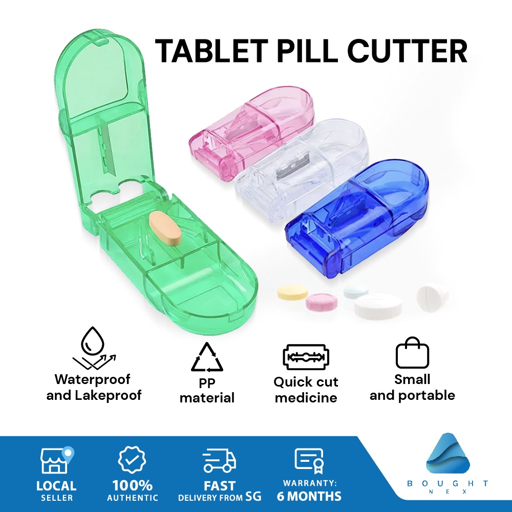 Medicine Pill Holder Splitter Pill case portable divider cutting tool ...
