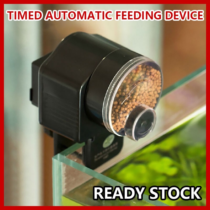 Fish Feeder LCD Indicates Timer Aquarium Accessories Fish Tank Auto ...
