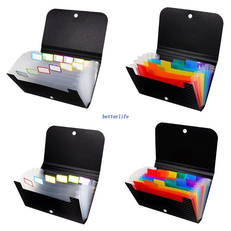BTF Multi-layer File Wallet PP Receipt Folder Financial Bills Organizer ...