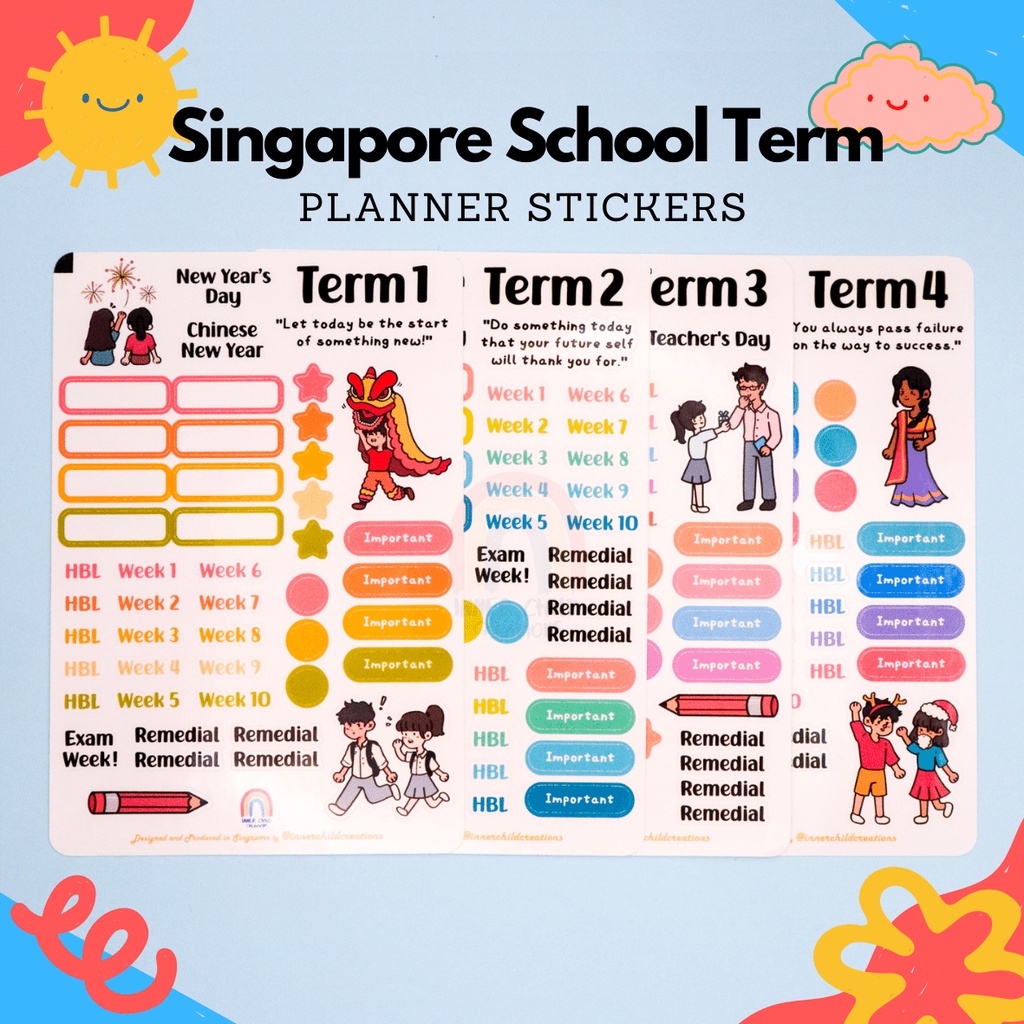 [MadeinSG] InnerChildCreations Singapore School Calendar Planner ...