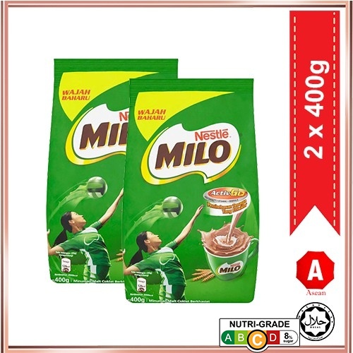 MILO ACTIV-GO REGULAR POWDER REFILL ENERGY RECHARGE PACK (400G ...
