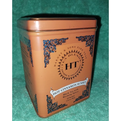 Harney & Sons Fine Tea Hot Cinnamon Sunset (20 Tea Sachets, Black Tea ...