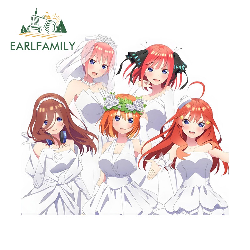 EARLFAMILY 13cm x 11.3cm The Quintessential Quintuplets Car Sticker ...