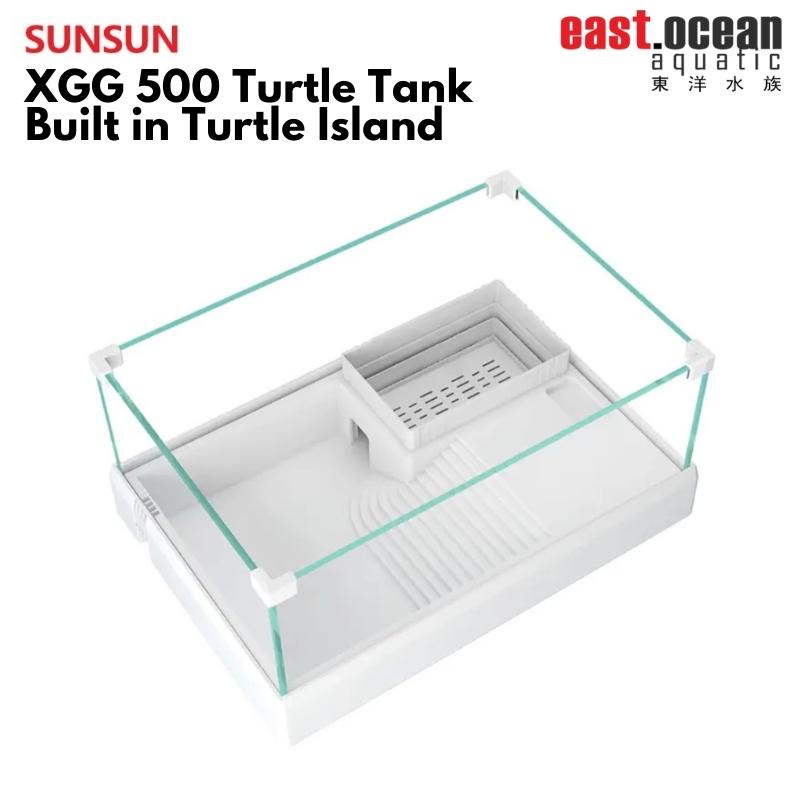 SUNSUN XGG-500 Turtle Tank (w/ Garden Plot & Stairs) | Shopee Singapore