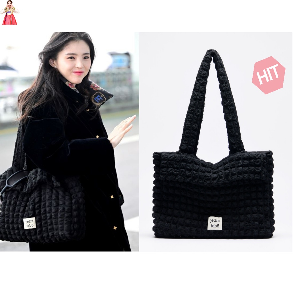 [40% DISCOUNT][Han Sohee Picked] JEDREFEB5 Croiffle shoulder bag_black ...