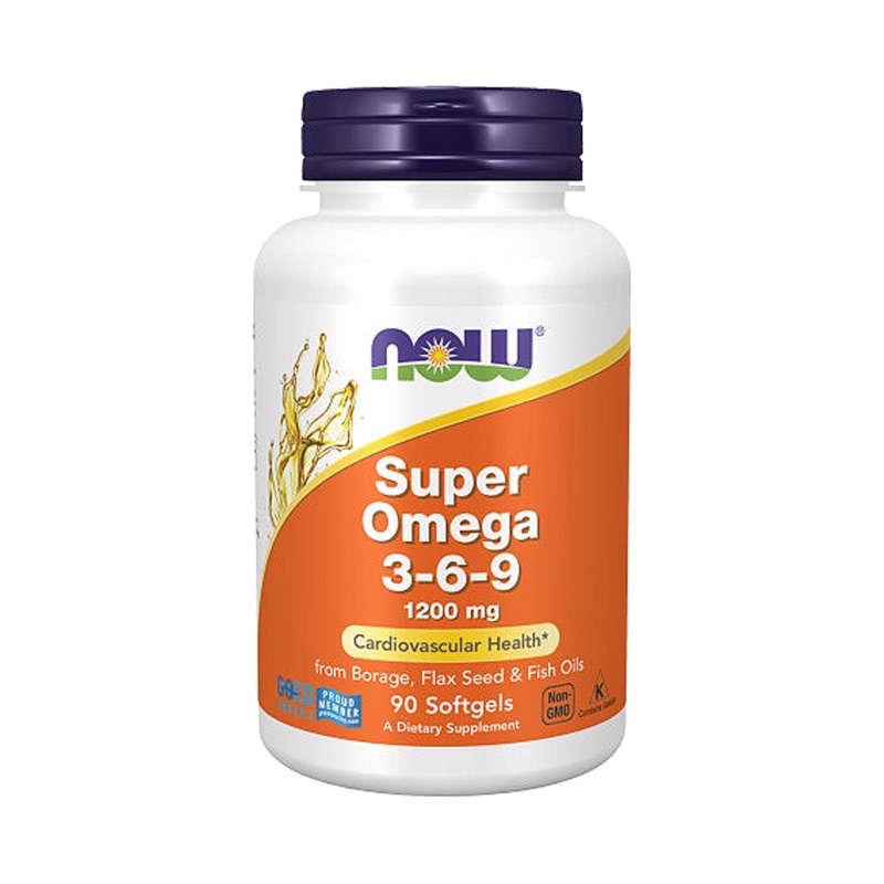 NOW Supplements, Super Omega 3-6-9 1200 mg with a blend of Fish, Borage ...