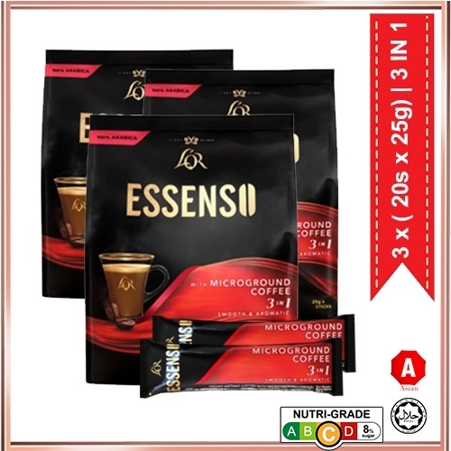 L'OR ESSENSO WITH MICROGROUND INSTANT COFFEE 3 IN1 COFFEE SMOOTH ...