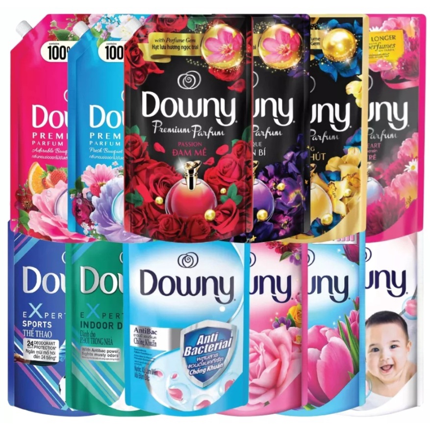 Downy Premium Parfum Fabric Softer Refill, 1.35L-1.5L | Shopee Singapore