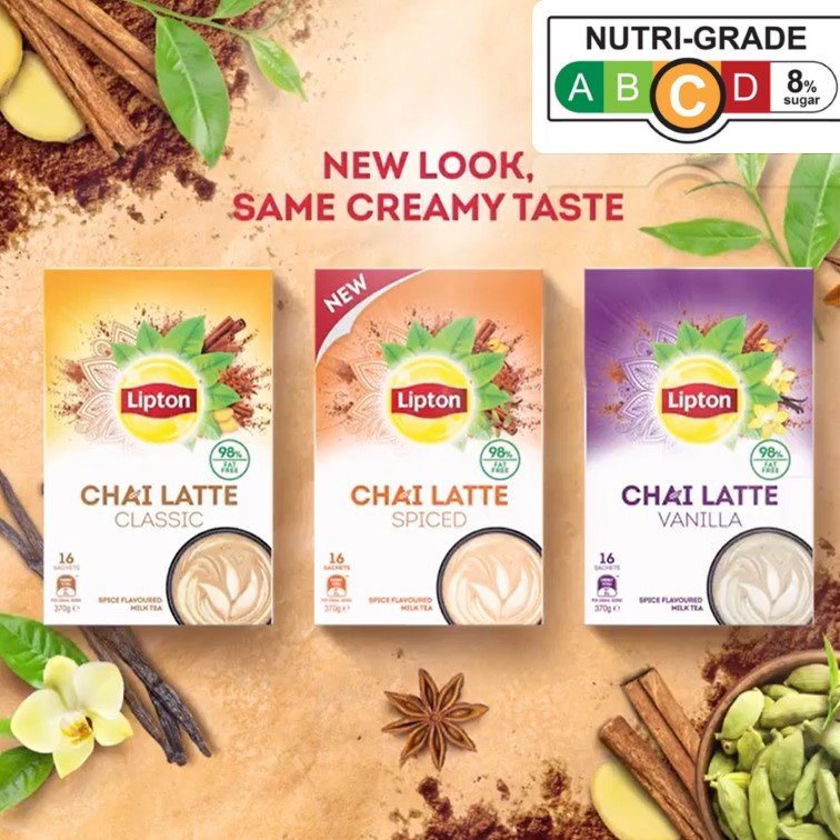 Lipton Instant Latte Sachets Chai Tea Latte / Classic 16 pack 370g -NEW ...